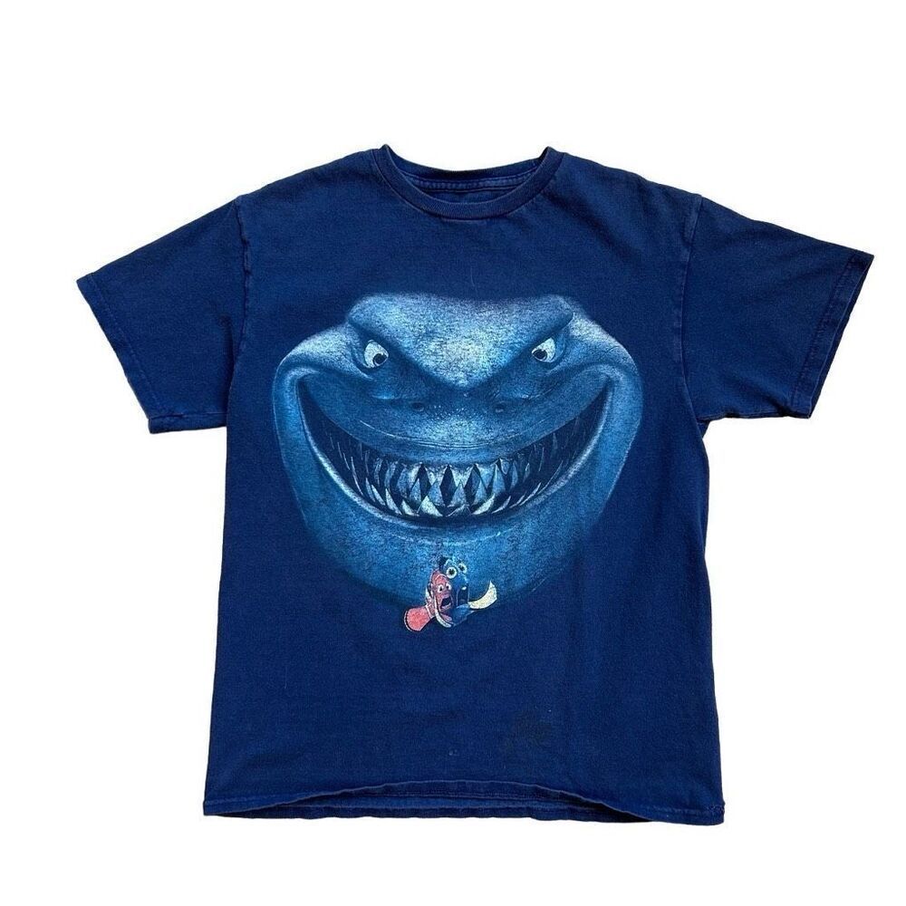 Vintage 2000s Finding Nemo Bruce Movie Promo Faded T-… - Gem